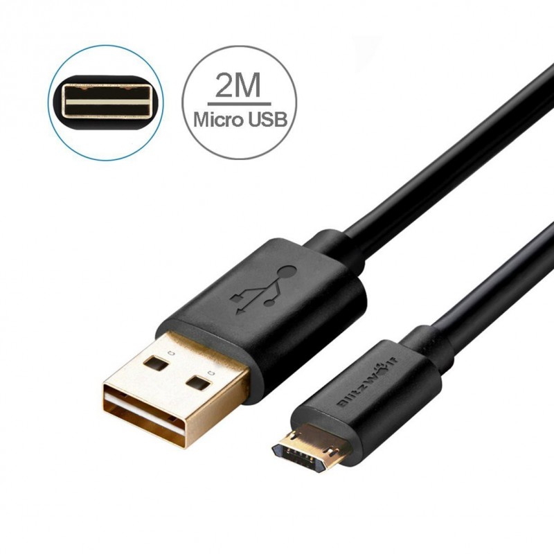 Câble USB - Micro-USB 3A réversible - CPC informatique